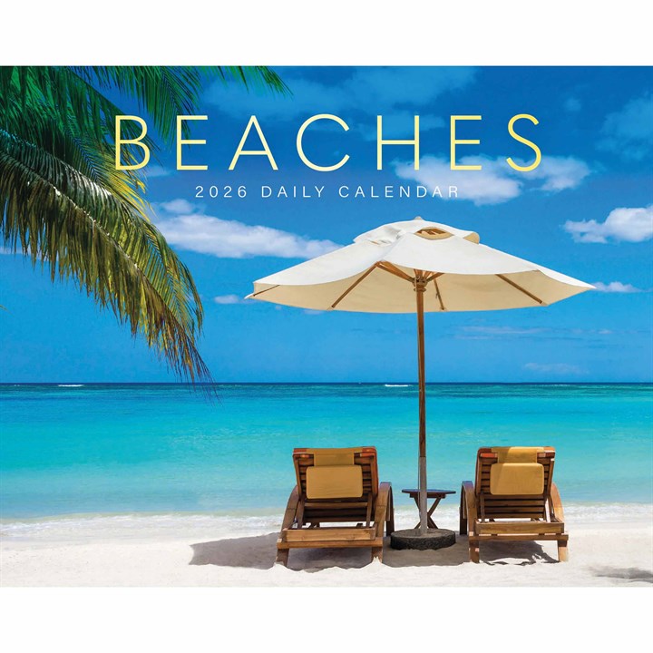 Beach Life Desk Calendar 2026 – Wall Calendars