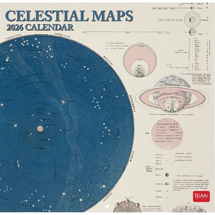 Celestial Maps Calendar 2026 – Wall Calendars